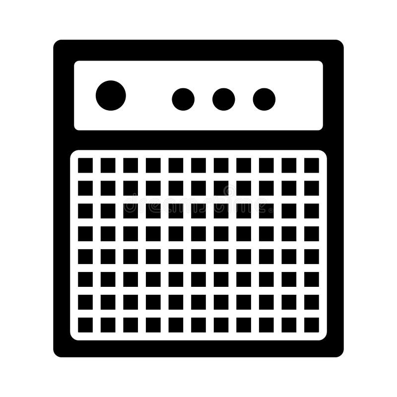 Audio Monitor Icon stock vector. Illustration of black - 230331445