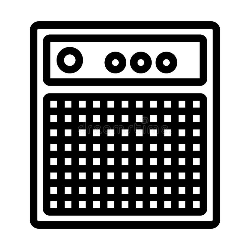 Audio Monitor Icon stock vector. Illustration of logo - 223367092