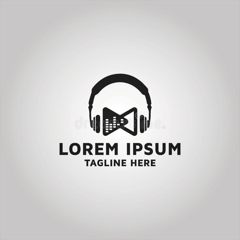 Audio Music Logo Design Idea and Inspiration Editorial Image ...