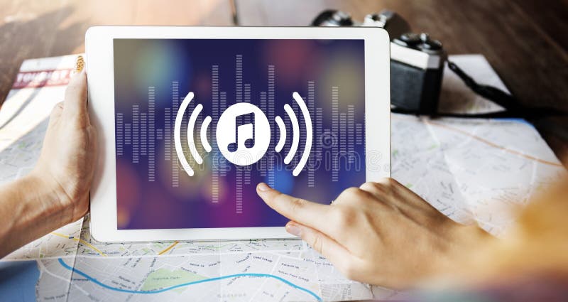 Audio Music Media Entertainment Multimedia Melody Concept Stock Photo ...