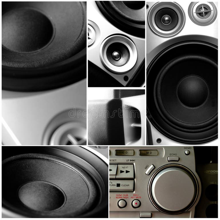 Audio music system stock photo. Image of instrument, bass - 23666056