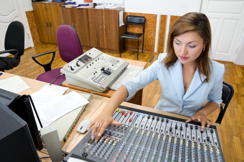 Young Radio Studio Operator Stock Image - Image of studio, audio: 29659