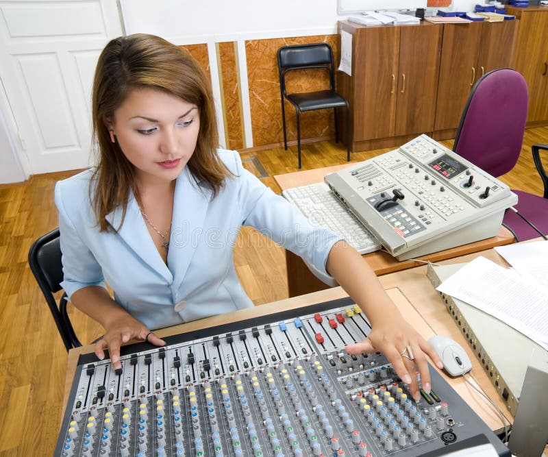 TV director at editor stock photo. Image of control, television - 11590770