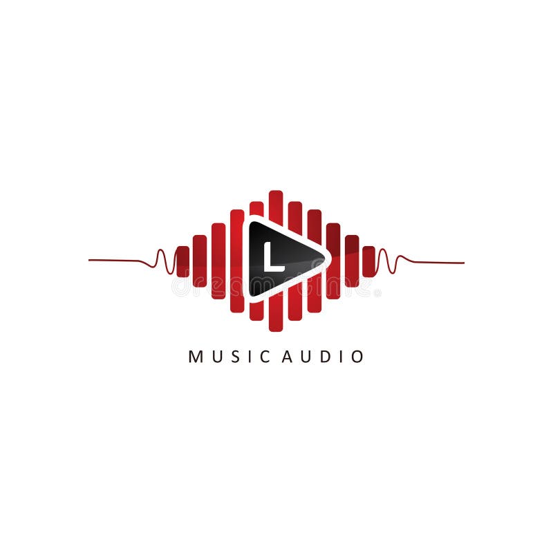 Audio Play L Letter Logo. Music Wave Logo Stock Illustration ...