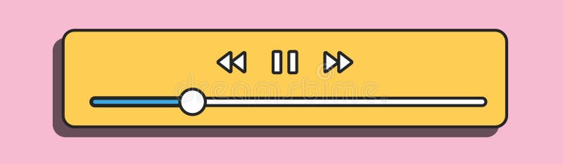 Audio Player Icon. Music Playback. PC User Interface from the 90s ...