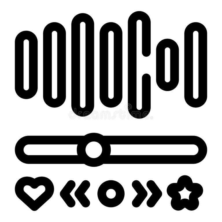 Audio Player Interface Displaying Playback Controls and Soundwave ...