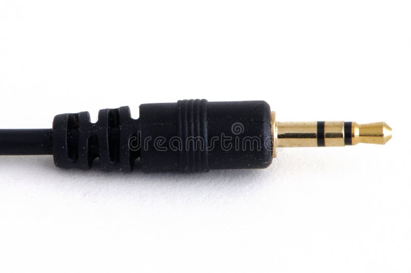 Audio plug stock image. Image of mini, audio, jack, wire - 23196505