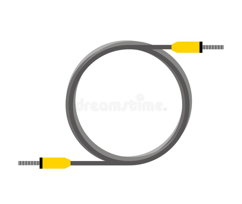 Audio plug connector icon stock vector. Illustration of isolated - 81058360