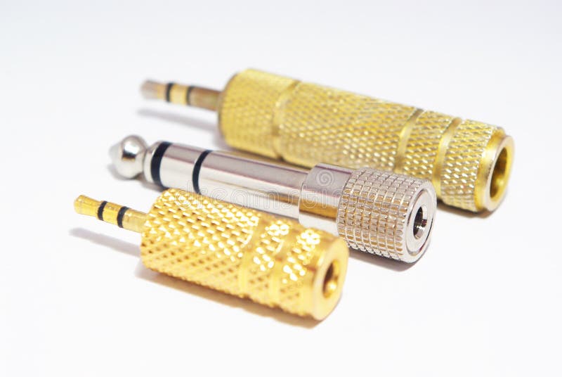Audio plugs. Jack stock image. Image of mediaplayer, solder - 12942031