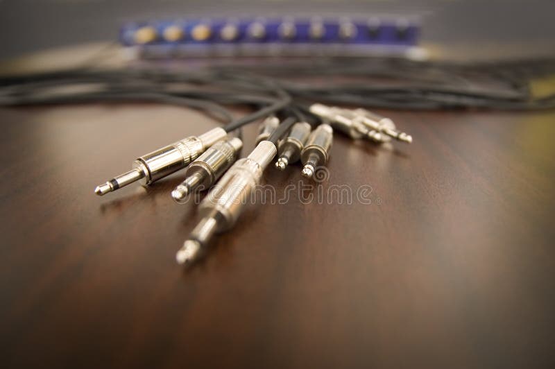 Audio plugs - jacks stock image. Image of audio, record - 3602467