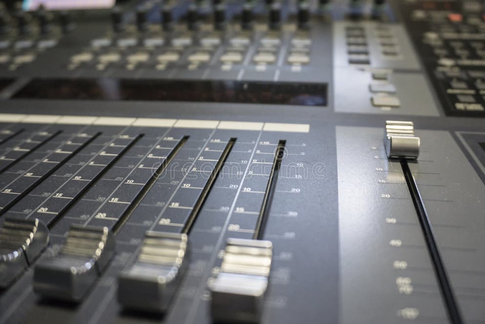 Audio Production Switcher of Television Broadcast Stock Photo - Image ...