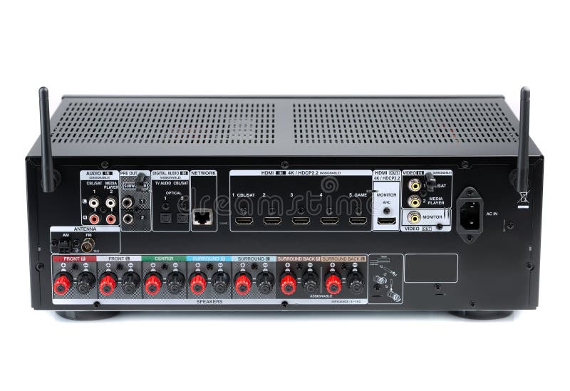 Audio receiver, isolate stock image. Image of electric - 80533817