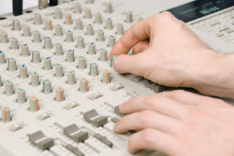 Audio recording stock photo. Image of electronics, frequency - 6654470