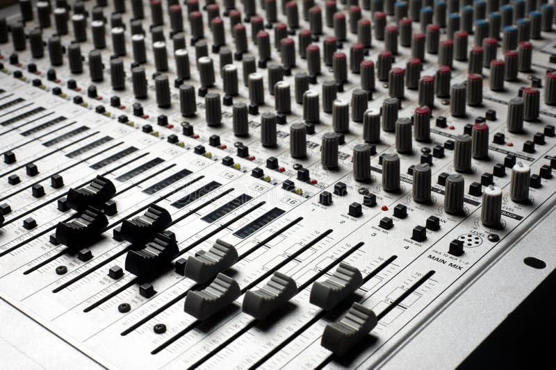 Audio Mixer stock photo. Image of equipment, recording - 1255514