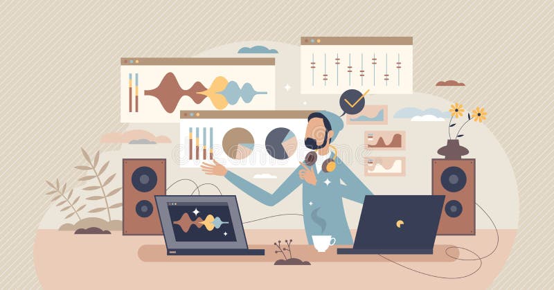 Audio Recording Software As Sound Control Application Tiny Person ...