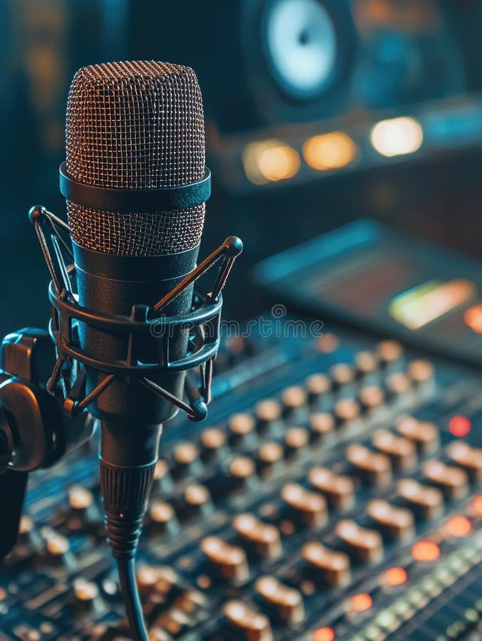 Audio Recording Studio Equipment Stock Photo - Image of engineer, sound ...