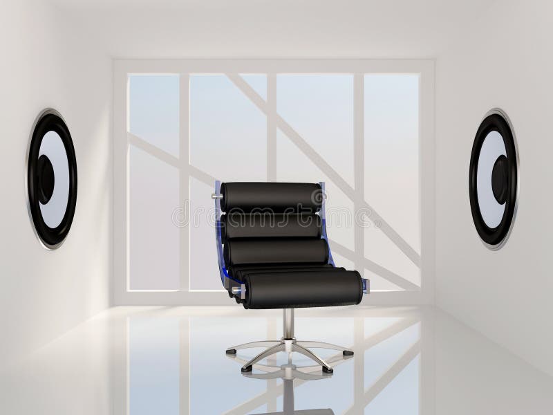 Audio room stock illustration. Illustration of graphic - 12150749