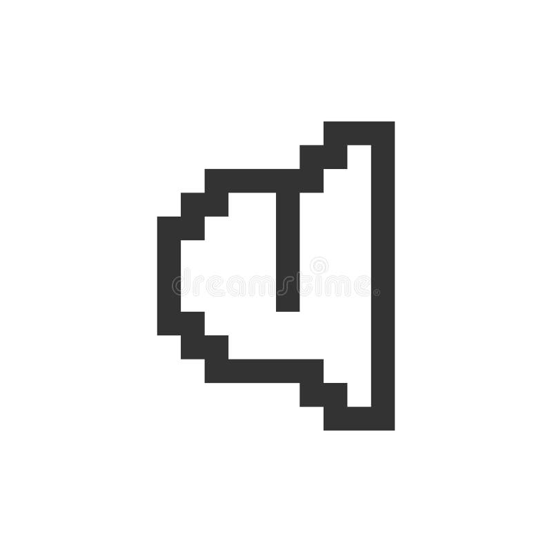Audio Settings Pixelated Ui Icon Stock Illustration - Illustration of ...