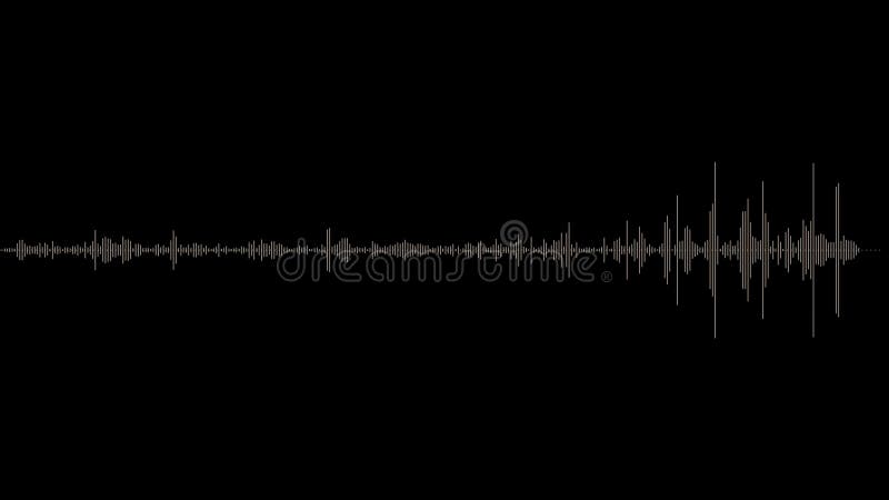 Audio Signal Animation, Simple Black and White Equalizer, the Sound ...