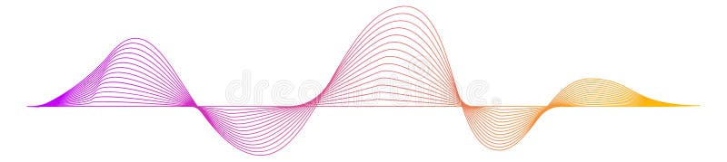 Sound Wave Graph. Smooth Curved Black Line Stock Illustration ...