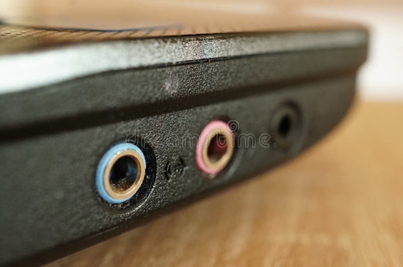 Audio slots stock photo. Image of output, audio, hardware - 51877502
