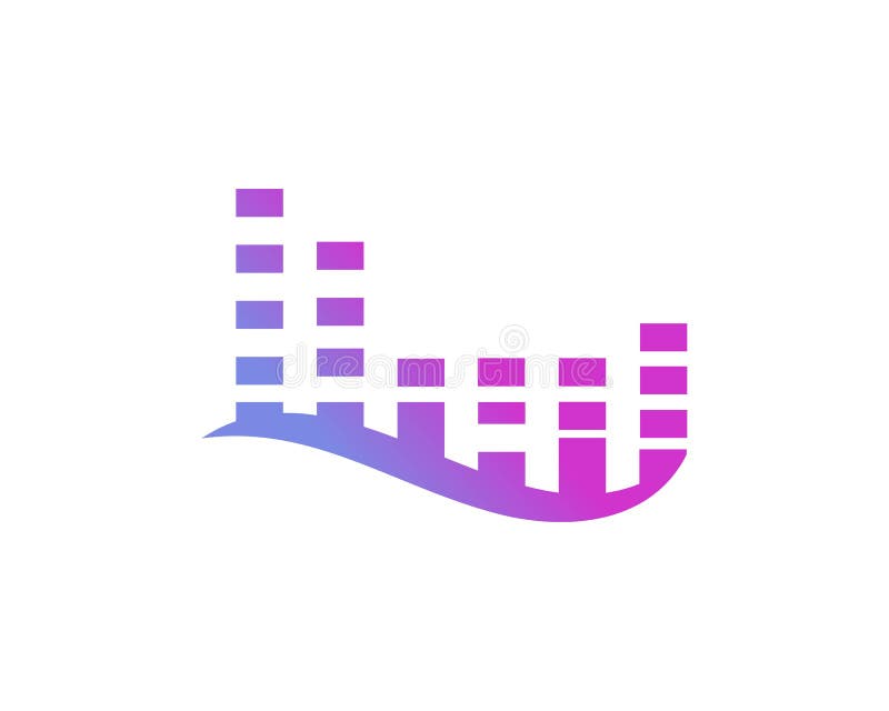 Audio Sound Logo Template Wave Design Concept Icon Stock Vector ...