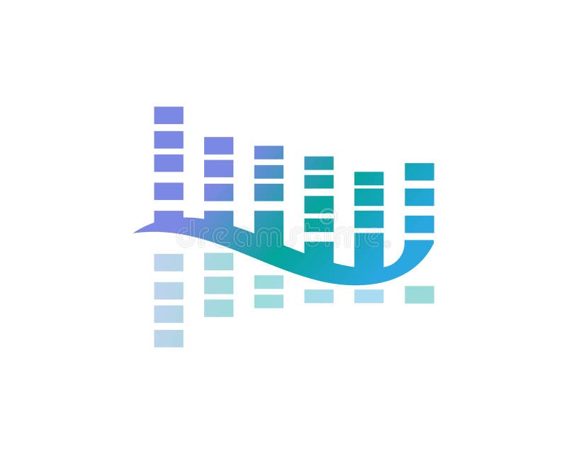 Audio Sound Logo Template Wave Design Concept Icon Stock Vector ...