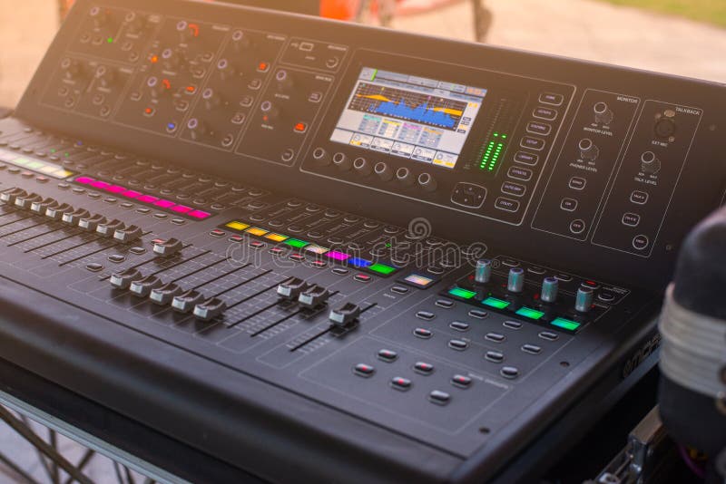 Sound engineer stock photo. Image of panel, radio, equipment - 124943894