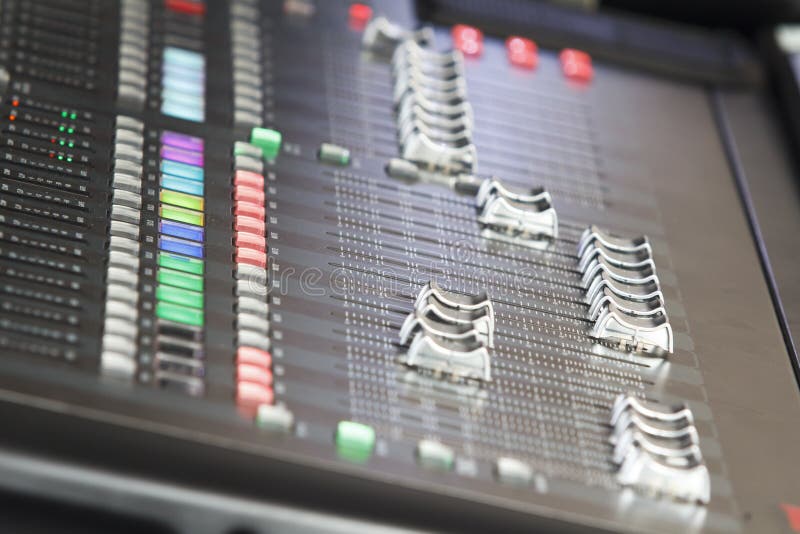 Sound mixer in concert stock photo. Image of audio, music - 27242804