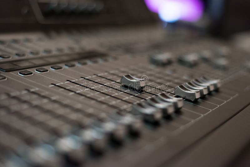 Audio Sound Mixer Console. Audio Mixer, Music Equipment. Broadcasting ...