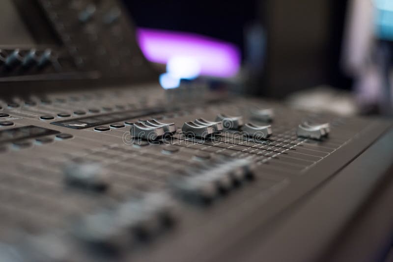 Audio Sound Mixer Console. Audio Mixer, Music Equipment. Broadcasting ...