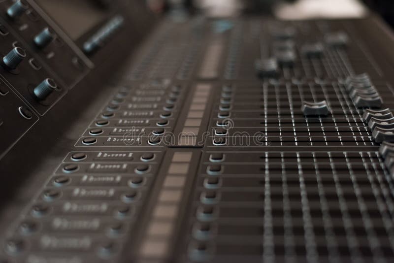 Audio Sound Mixer Console. Audio Mixer, Music Equipment. Broadcasting ...