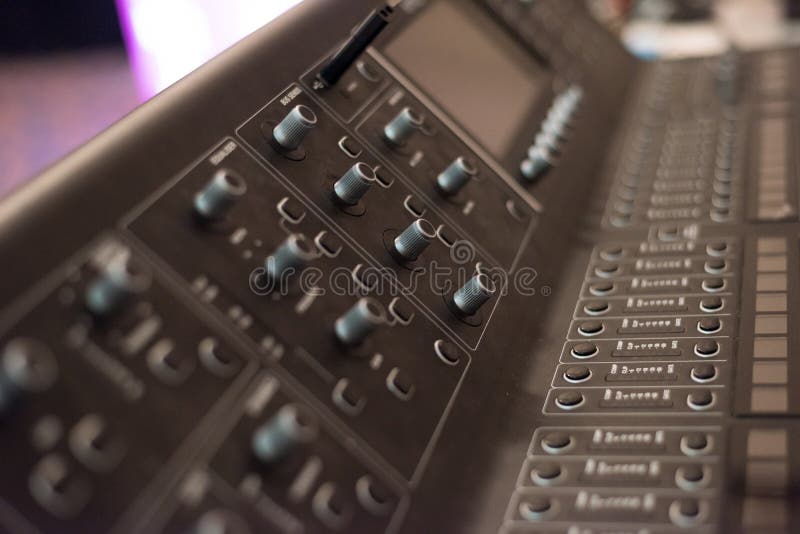 Audio Sound Mixer Console. Audio Mixer, Music Equipment. Broadcasting ...