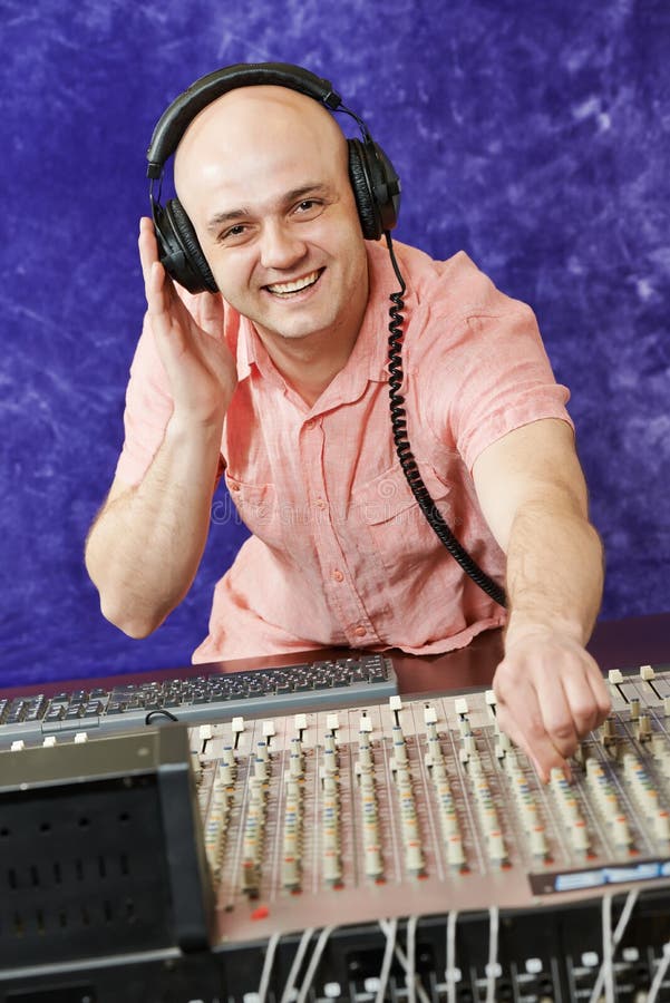 Sound engineer stock image. Image of audio, producer - 44941447