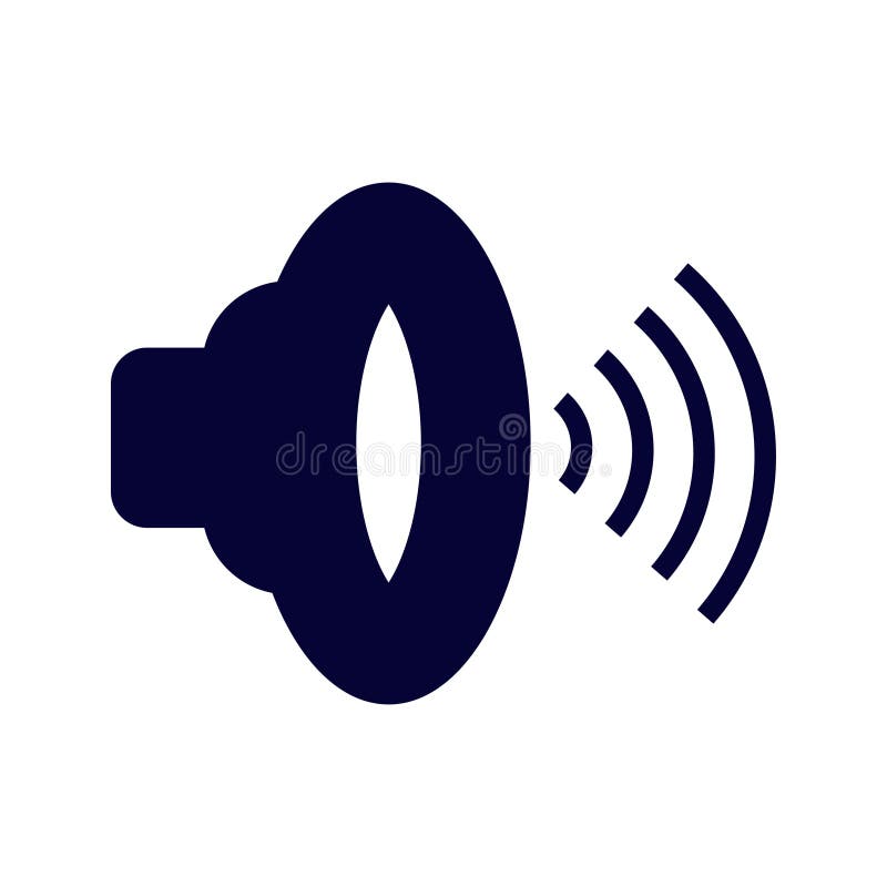 Audio sound speaker icon stock vector. Illustration of icon - 257196989