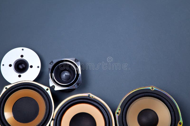 Audio Sound Speakers Collection Stock Photo - Image of loud, abstract ...