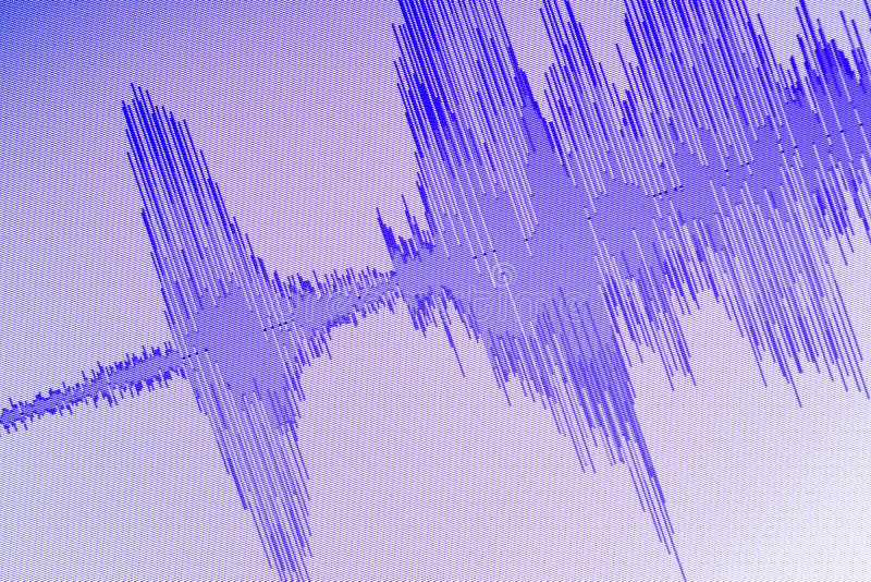 Audio Sound Wave Studio Editing Stock Image - Image of frequency ...