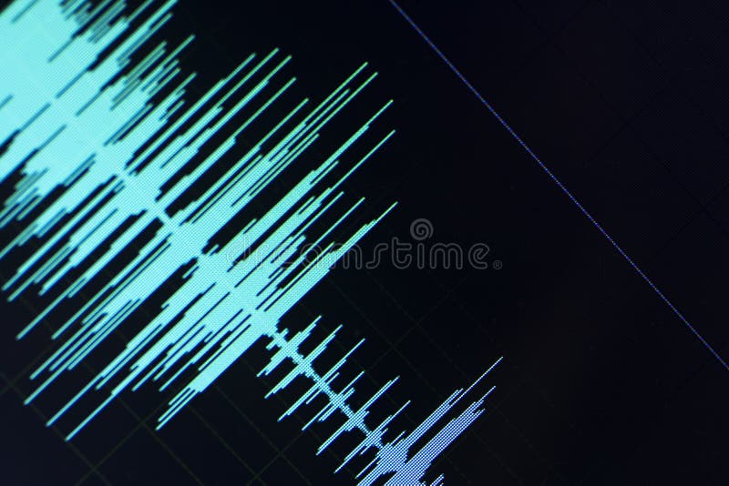 Audio Sound Wave Studio Editing Stock Image - Image of equalizer ...