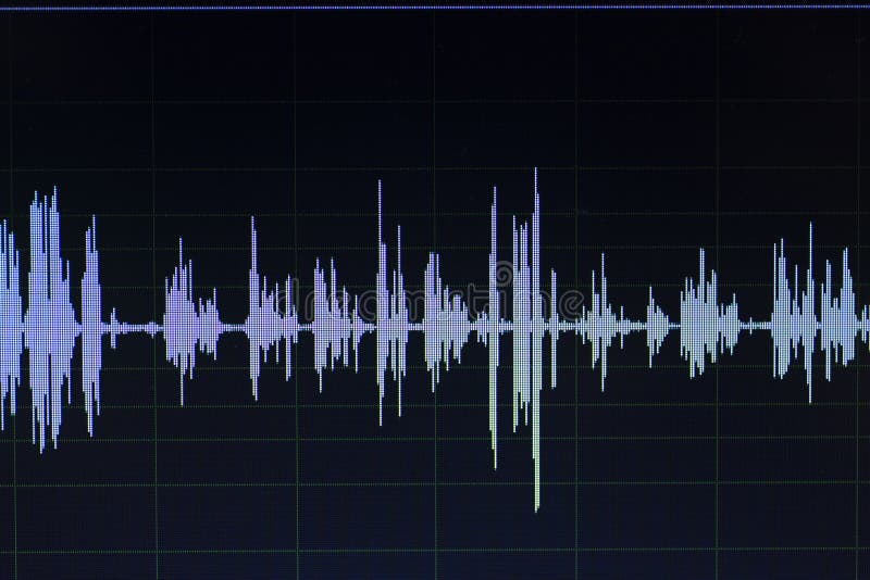 Audio Sound Wave Studio Editing Stock Photo - Image of disco, design ...