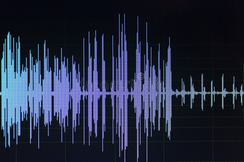 Audio Sound Wave Studio Editing Stock Image - Image of design, abstract ...