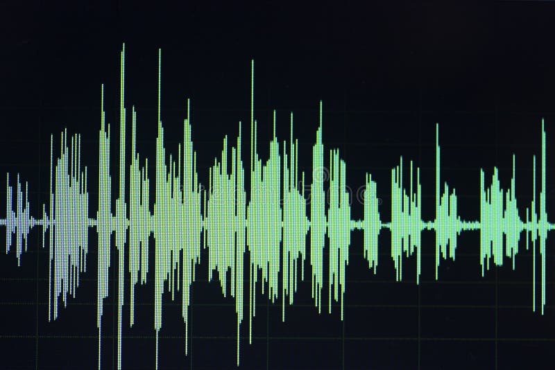 Audio Sound Wave Studio Editing Stock Image - Image of media, disco ...