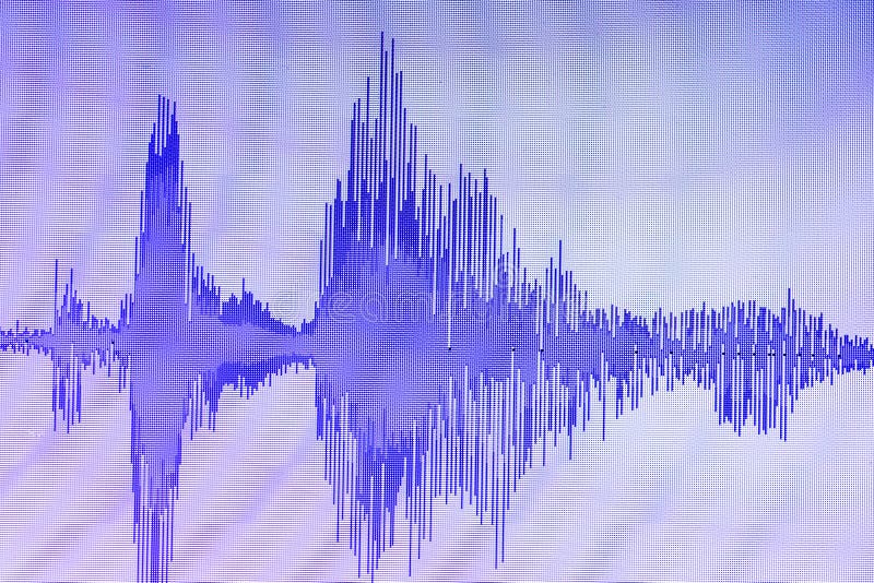 Audio Sound Wave Studio Editing Stock Photo - Image of record ...