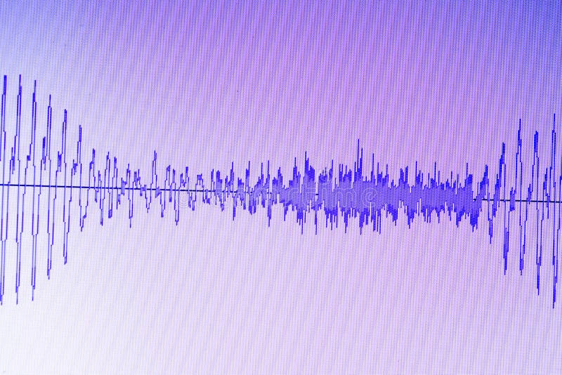 Audio Sound Wave Studio Editing Stock Photo - Image of pattern, musical ...