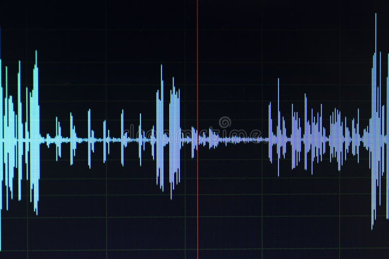 Audio Sound Wave Studio Editing Stock Image - Image of musical ...