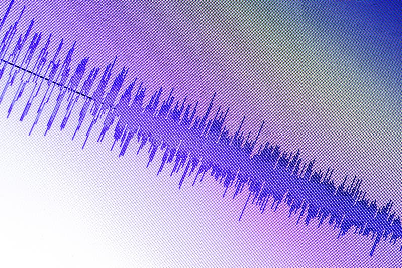 Audio Sound Wave Studio Editing Stock Image - Image of music, media ...