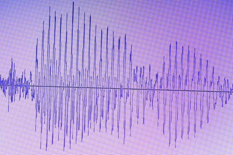 Audio Sound Wave Studio Editing Stock Image - Image of abstract, design ...