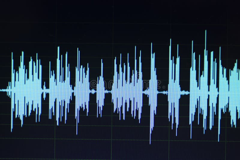 Audio Sound Wave Studio Editing Stock Photo - Image of singer ...