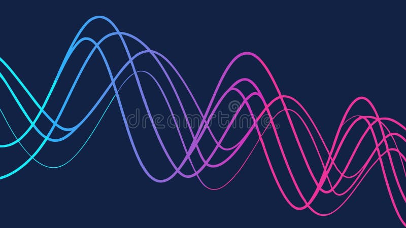 Audio Sound Waves Abstract Frequency Pattern And Music Visualization Vector Design Generative