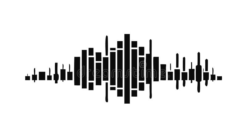 Audio Sound Waves Bars, Music Voice Equalizer, Vector Design Generative ...
