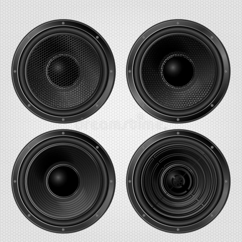 Difuzor audio stock vector. Ilustrare din digital, analog - 61409641